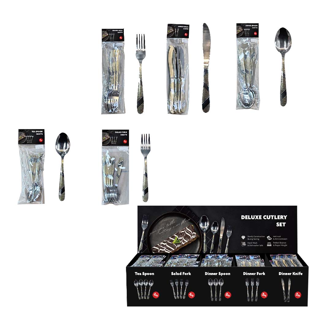 Wholesale Deluxe Cutlery Set Mix (SKU44911) alpinenetcorp.com